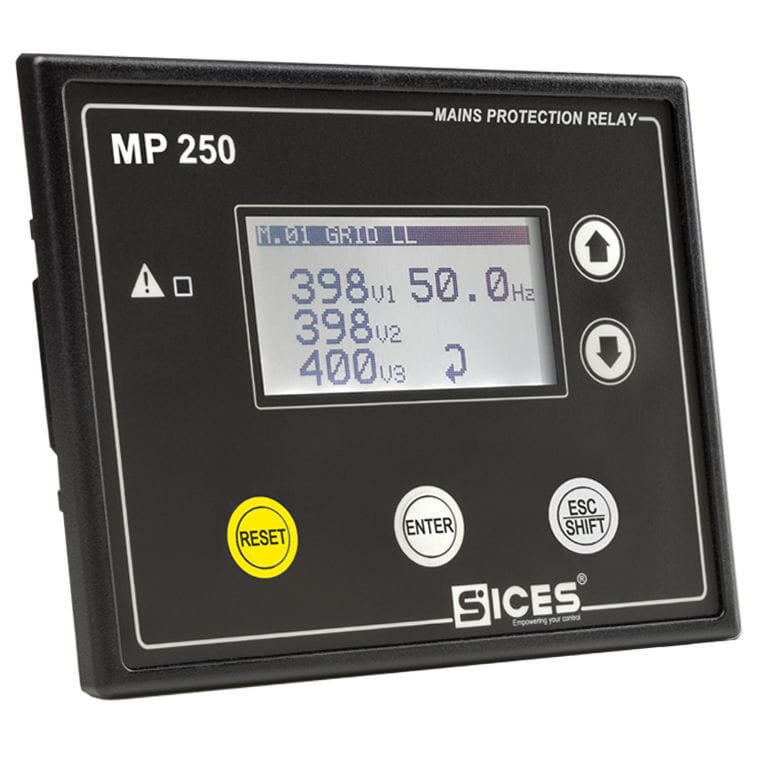 Under-frequency protection relay - MP 250 - S.I.C.E.S. - over-frequency ...