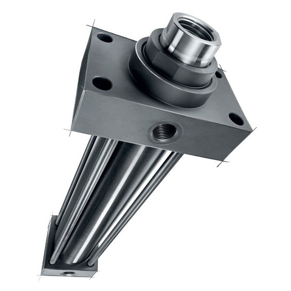 Hydraulic cylinder - ZHZ 160 - AHP Merkle - piston / tie-rod / ISO 6020