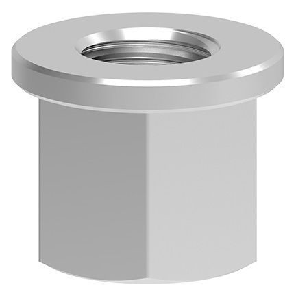 Hexagonal nut - Collar nut - RUD - metal / threaded