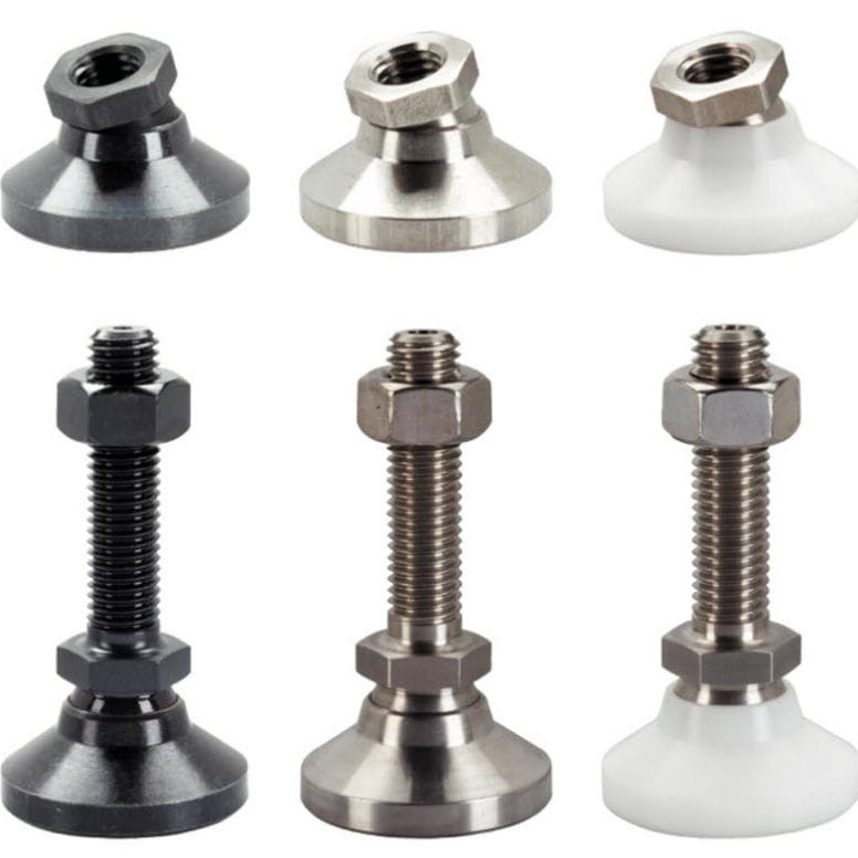 Machine foot - EH 22590. series - HALDER France - plastic / stainless ...