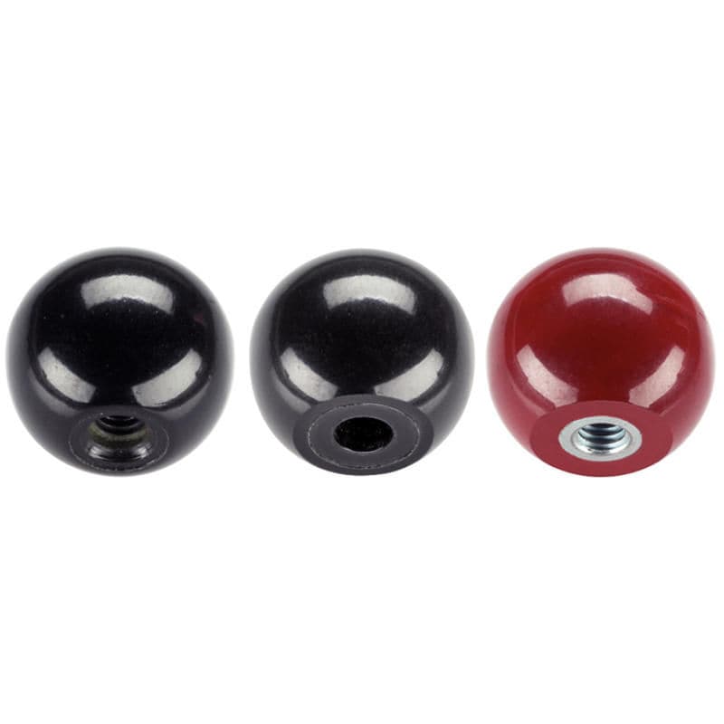 Ball knob - EH 24560. series - HALDER France - threaded / plastic / brass