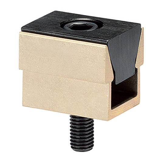 Steel wedge clamp - EH 23251. series - HALDER France - double-acting