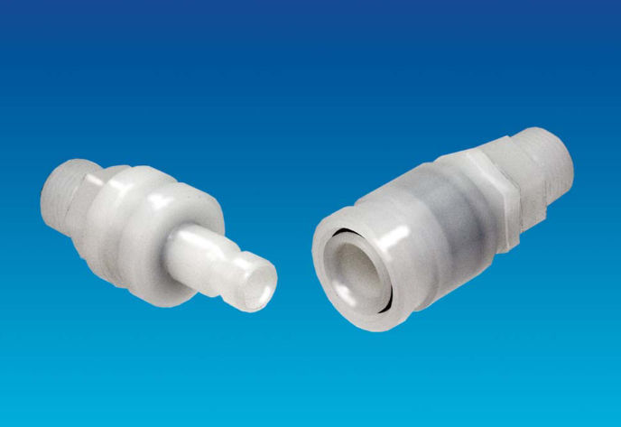 Hydraulic fitting - KM series - Walther Präzision - quick / POM / PVDF