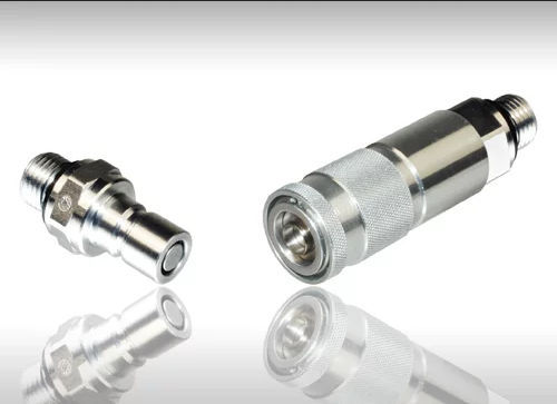 Quick coupling - FF - WALTHER-PRÄZISION - hydraulic / zinc-plated steel ...