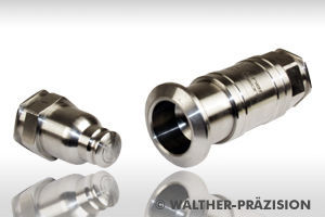 Quick coupling - BF series - Walther Präzision - straight / hydraulic ...