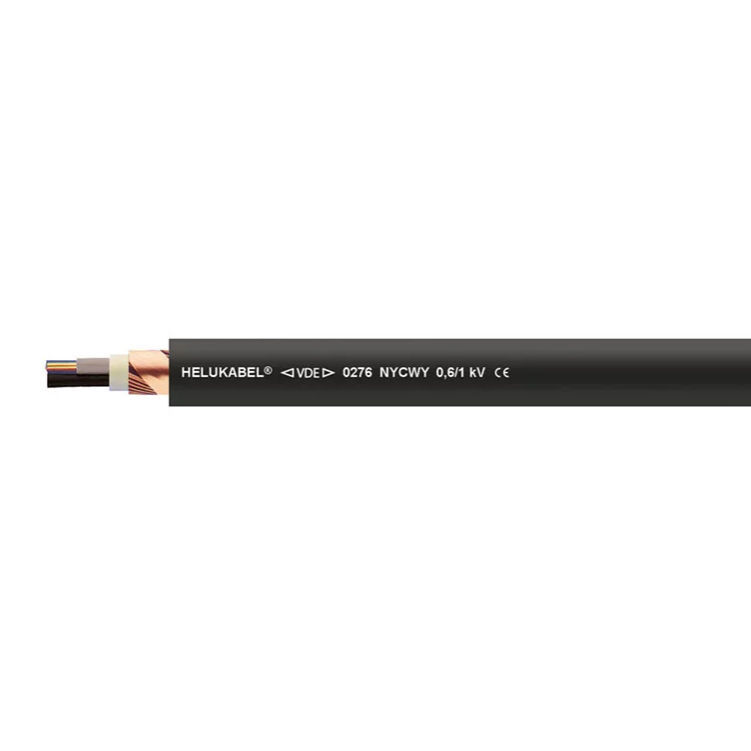 Power cable - NYCWY - HELUKABEL - DIN / insulated / flame-retardant