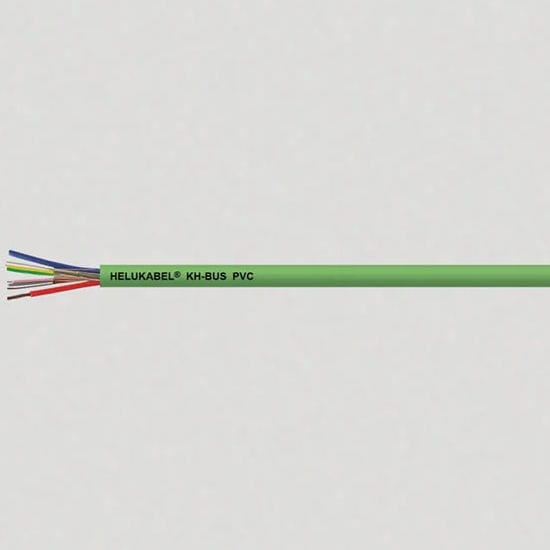 Copper electrical cable - KH-BUS - HELUKABEL - for automation / green