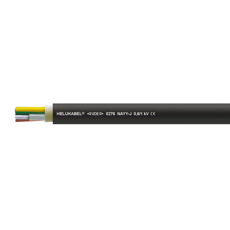 Power cable - NAYY-J - HELUKABEL - DIN / insulated / flame-retardant