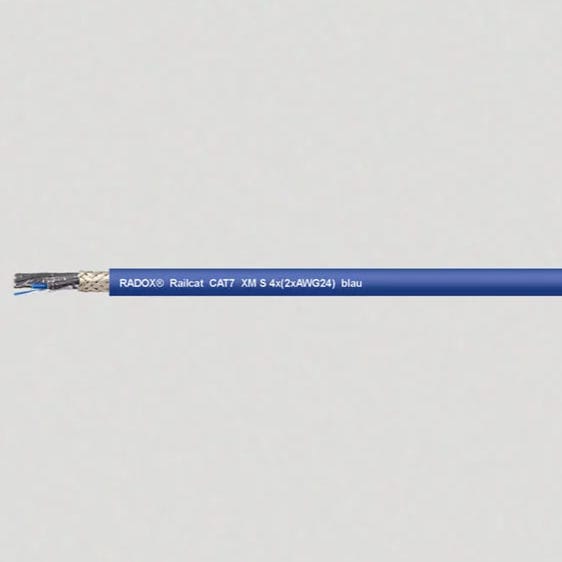Copper electrical cable - RADOX® Railcat - HELUKABEL - railway / OEM / blue