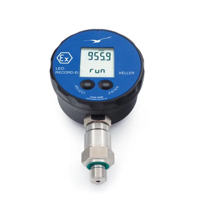 Digital pressure gauge - LEO-Record-Ei-H2 - KELLER Pressure - G 1/4 ...