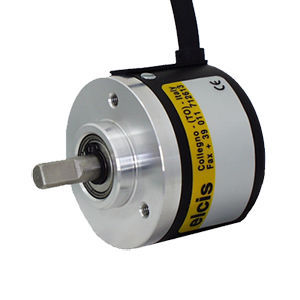 Miniature rotary encoder - 40 series - ELCIS ENCODER - incremental / solid-shaft / 24VDC