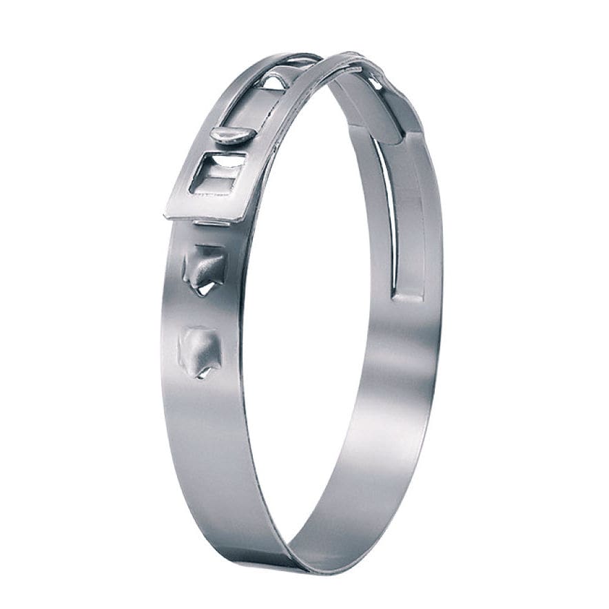 Stainless steel hose clamp - StepLess® Clamp 168 - OETIKER - toothed / band