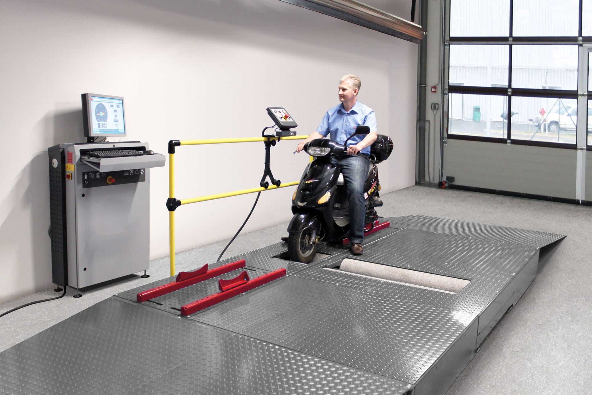 Motorcycle brake tester - MBT 1000 EUROSYSTEM - MAHA Maschinenbau ...