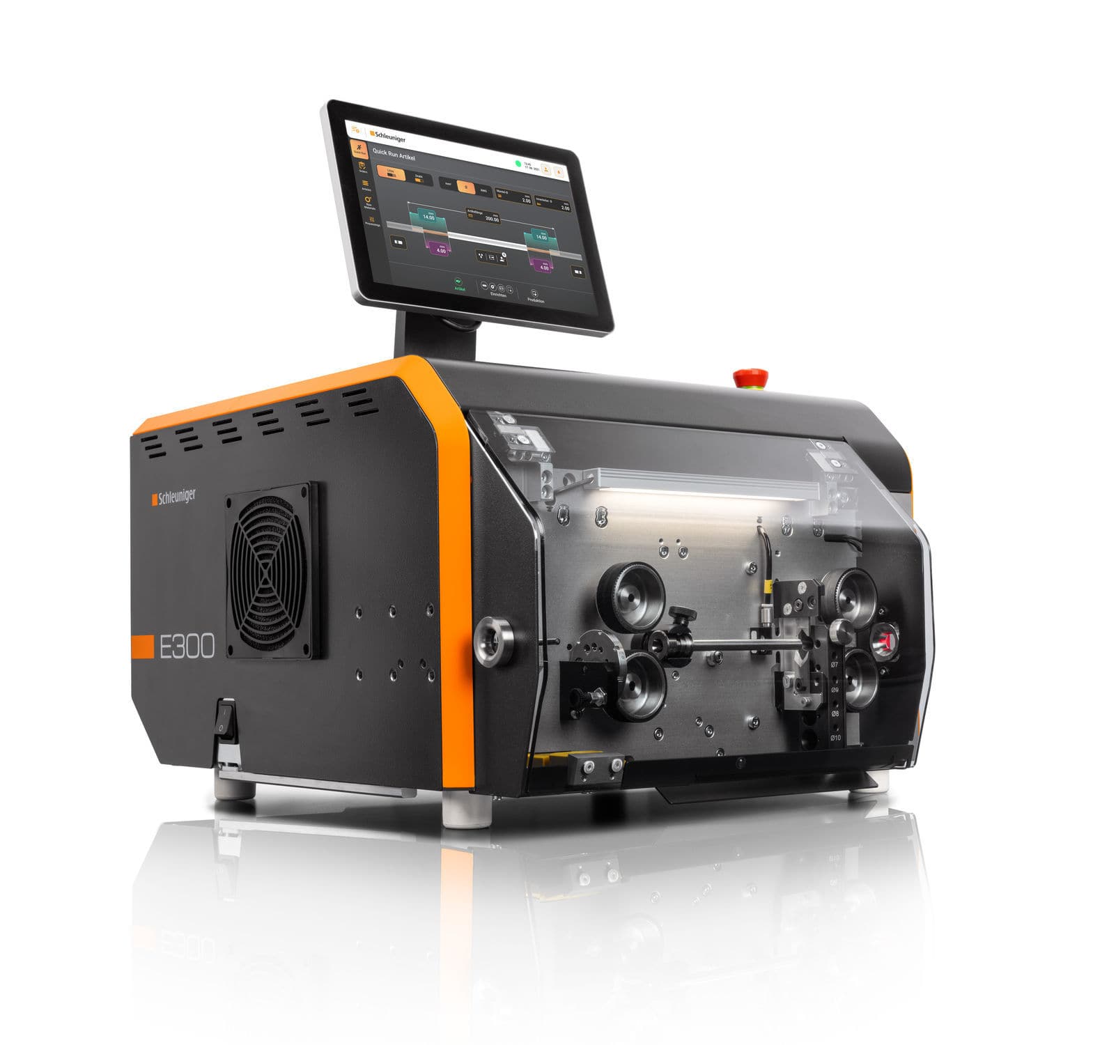 Cable cutting and stripping machine - E300 - Schleuniger - blade ...