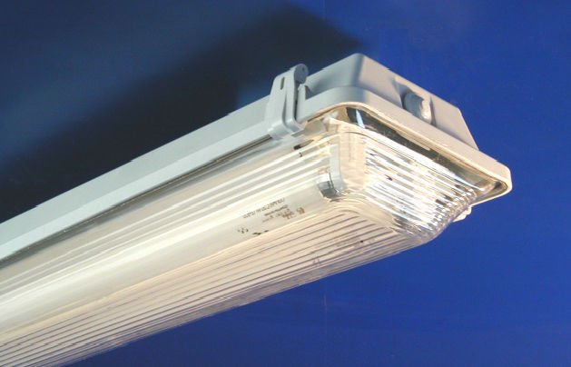 Ceiling-mounted lighting - PLX - vlux - fluorescent / for storage hall ...