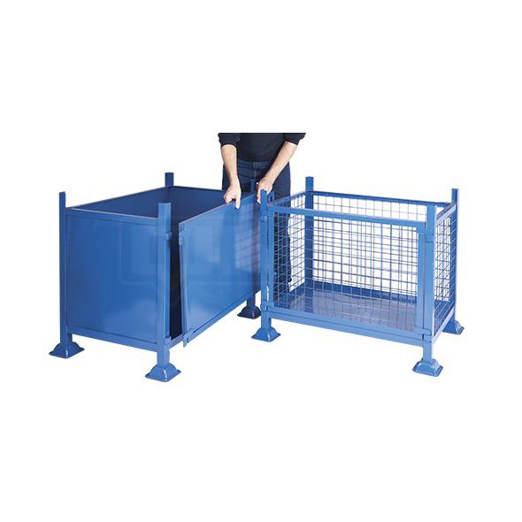 Steel pallet box - PDSxxxxxxSBX - Quality Metal Products - industrial