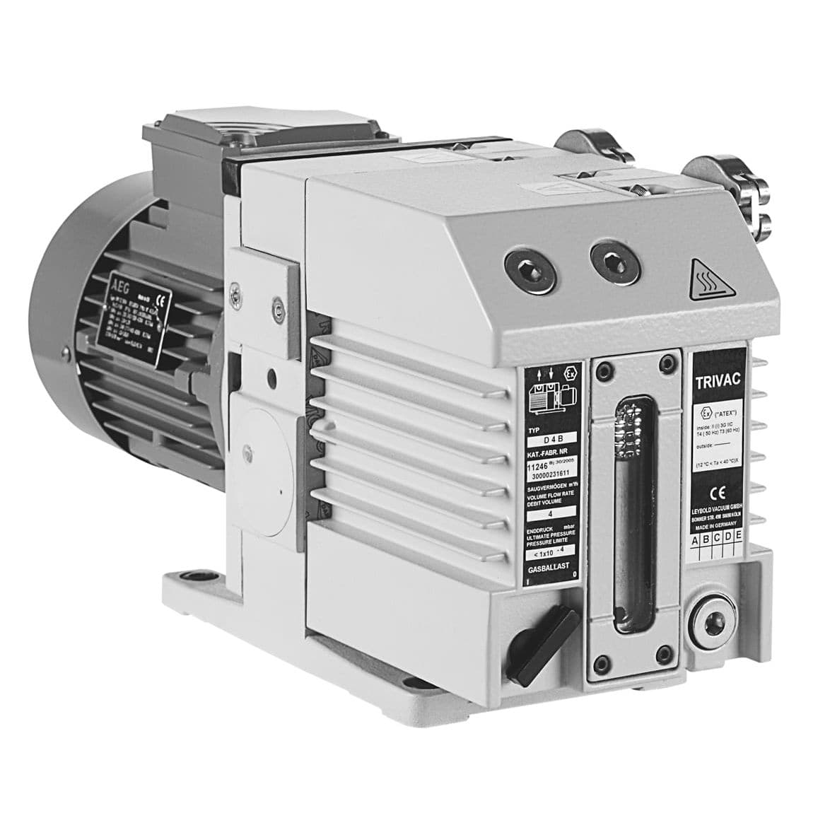 Rotary vane vacuum pump - TRIVAC D 4 B - ATEX - Leybold - lubricated ...
