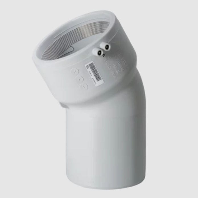 90° pipe elbow - ABMS - Aliaxis - PE / 15° / 30°