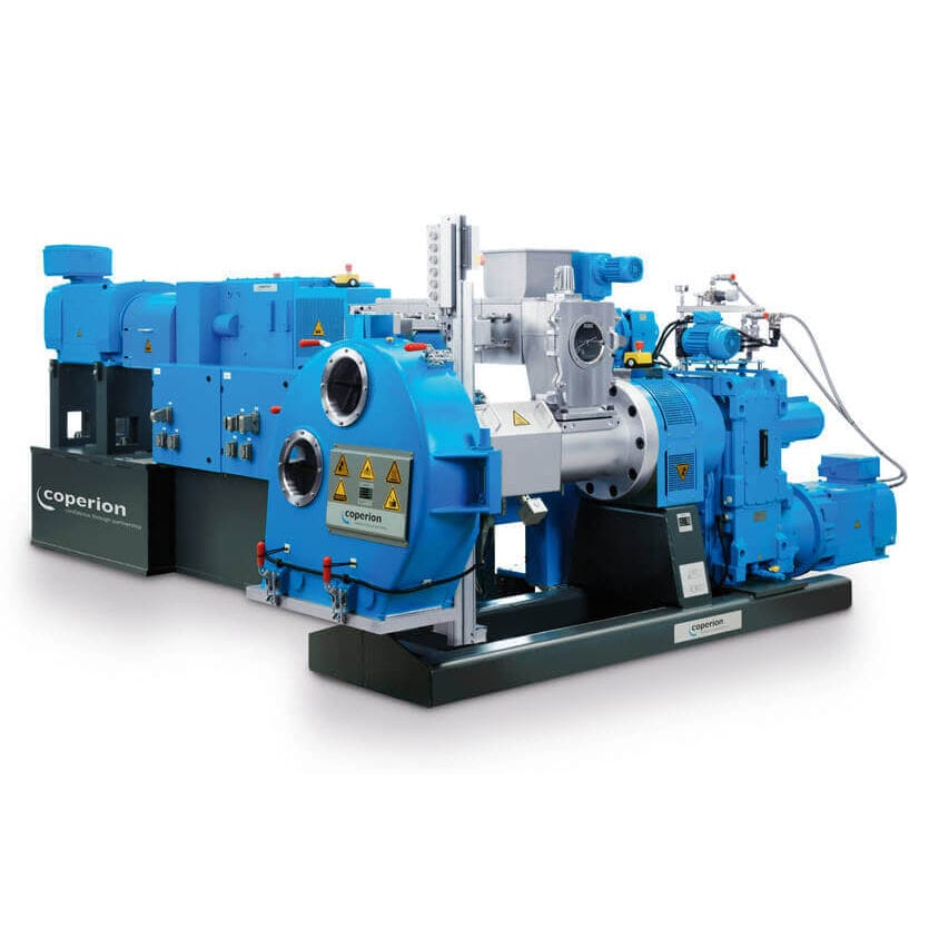 Twin-screw extrusion line - KP series - Coperion - pelletizing / compounding / for PVC