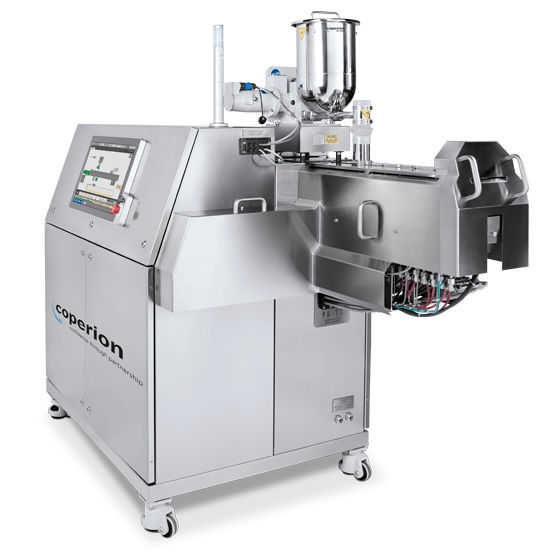 Co-rotating twin-screw screw extruder - ZSK - Coperion - pelletizing ...