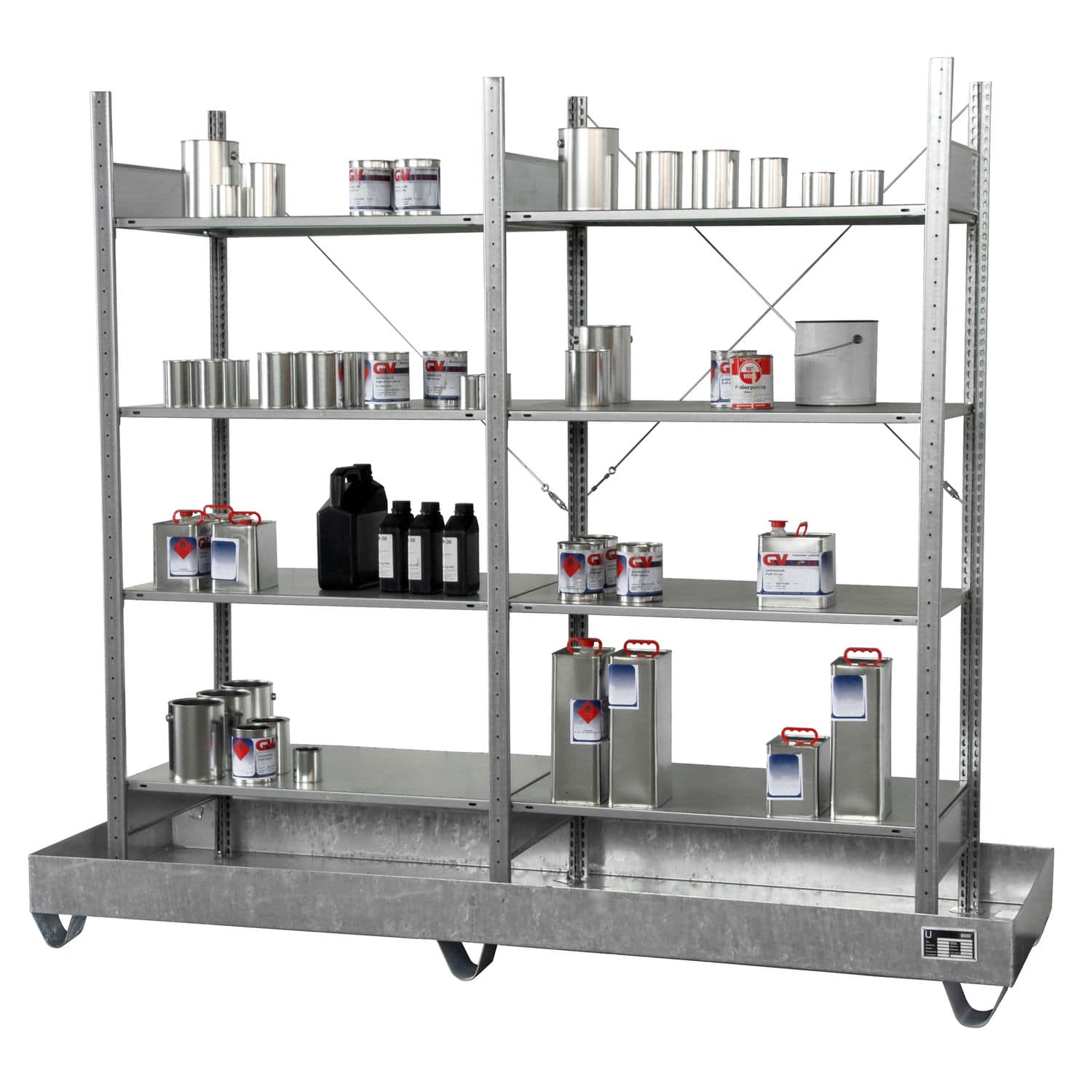 Storage warehouse shelving - 3000 series - Bauer - light-duty / for tin ...