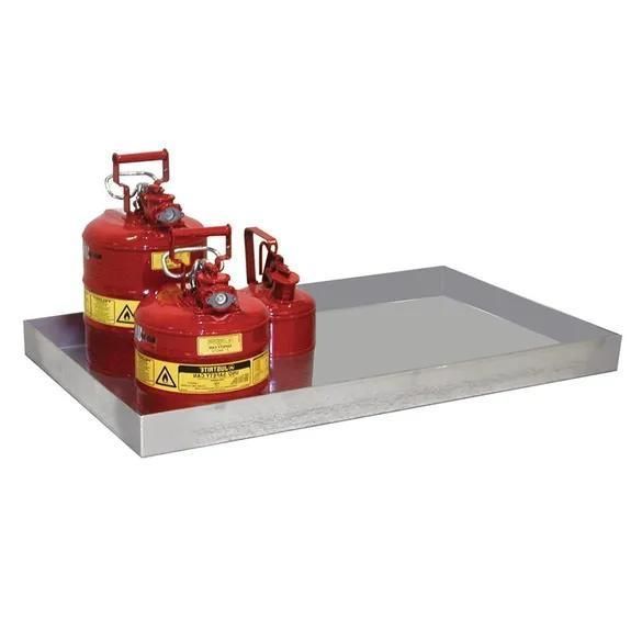 Stainless steel containment bund - Bauer - galvanised steel / for sheet ...