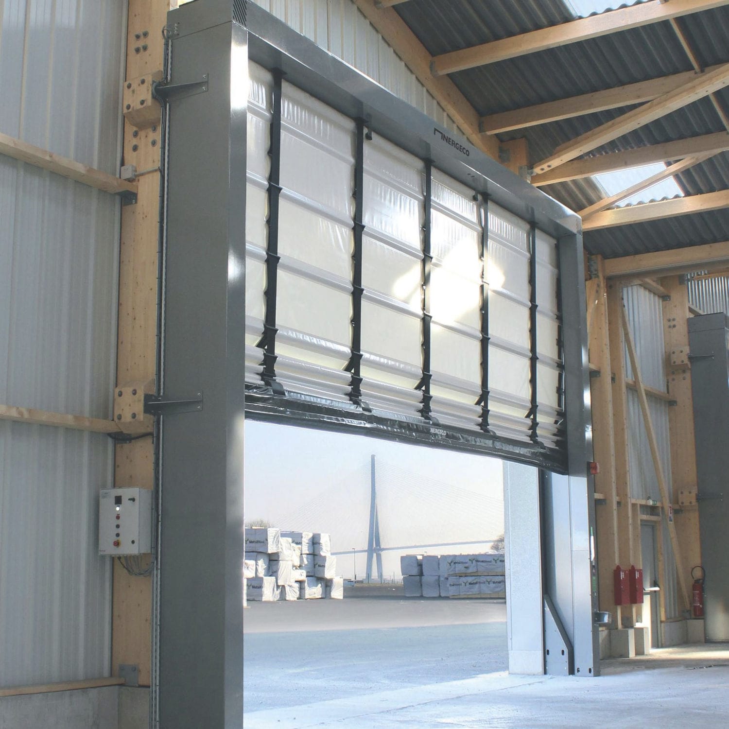 Fold-up door - NERGECO T ENDURO 2 - Entrematic Dynaco - steel / indoor ...