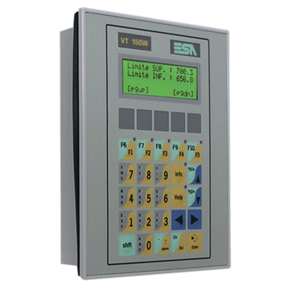 Operator terminal with keyboard - VT150 - ESA elettronica - panel-mount ...