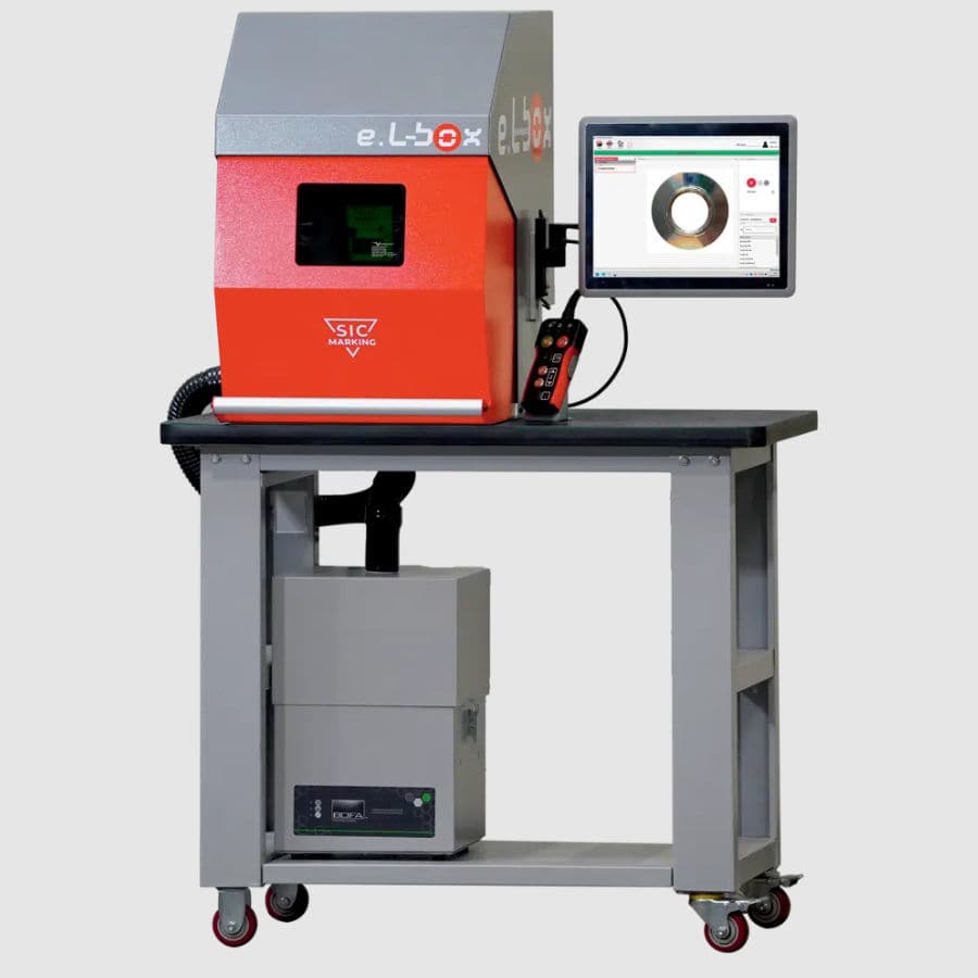 Laser marking machine - e.L-BOX - SIC Marking - metal / compact ...