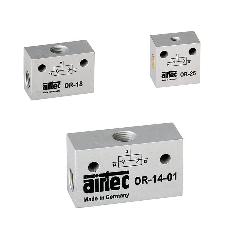 Shuttle check valve - OR series - AIRTEC Pneumatic - stainless steel ...