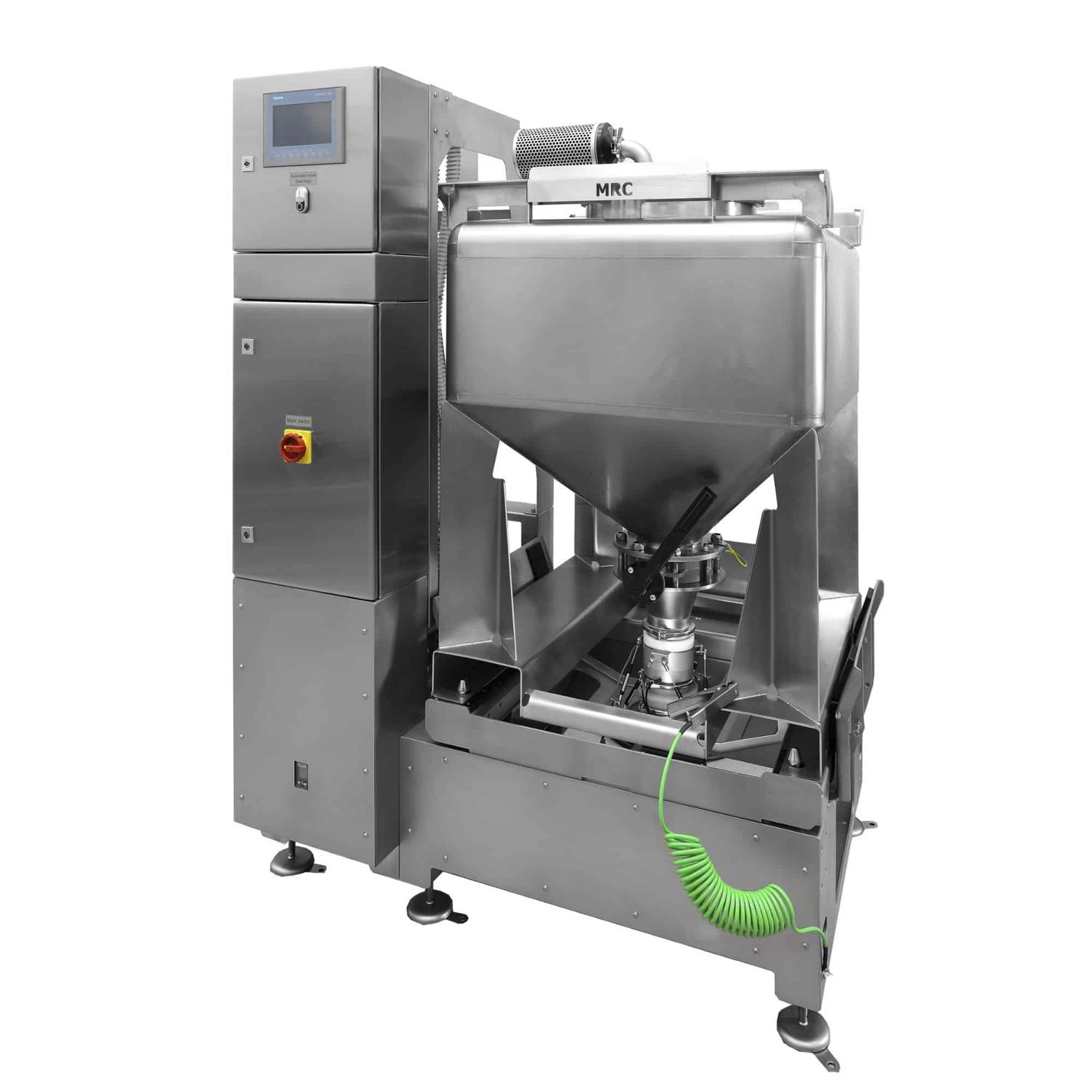 IBC container unloading system - vDock - VOLKMANN