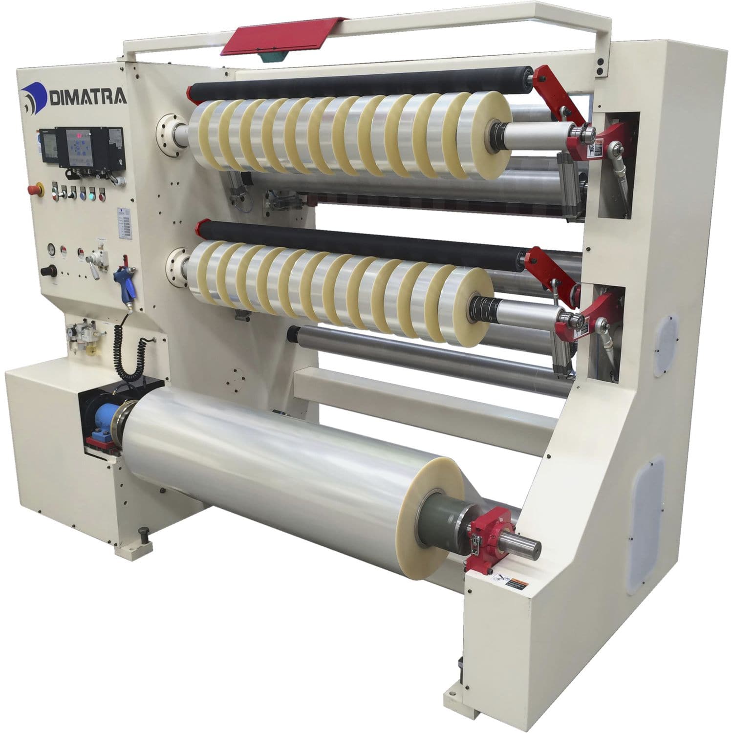 Duplex turret slitter-rewinder - Eco Duplex - Dimatra - for plastic ...