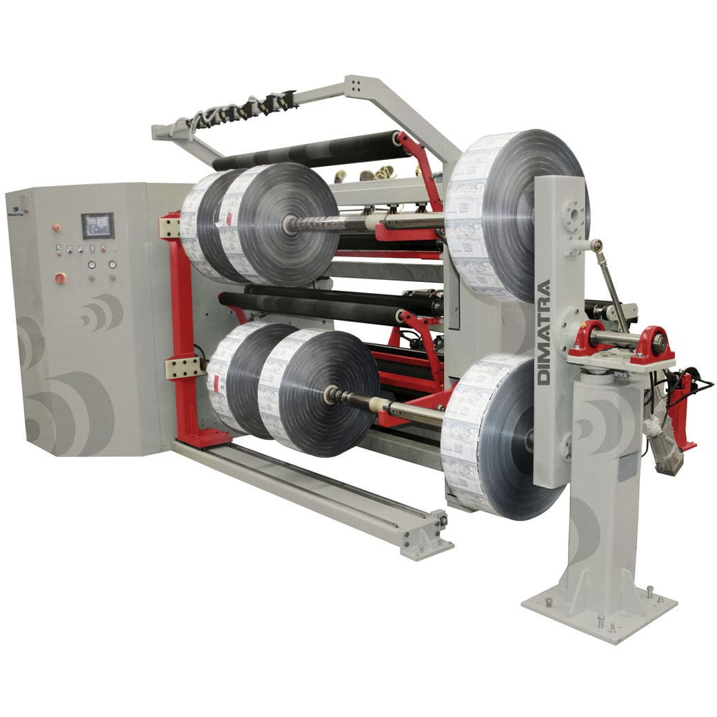 Duplex turret slitter-rewinder - Duplex - Dimatra - for plastic films ...