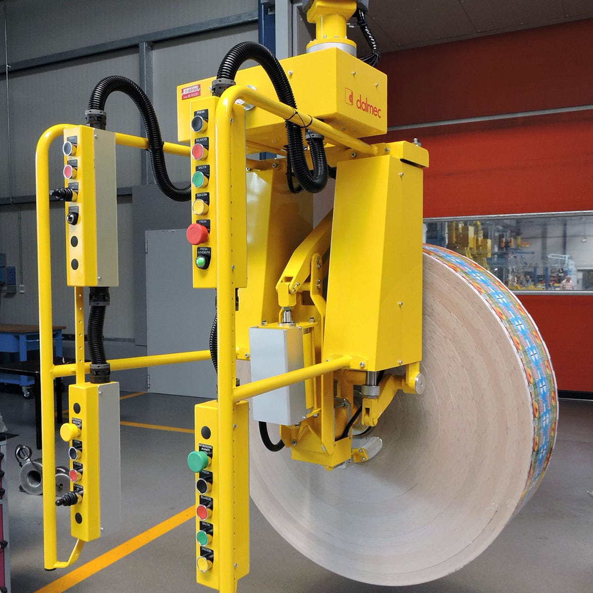 Paper roll manipulator - DALMEC - pneumatic / with gripping tool / handling