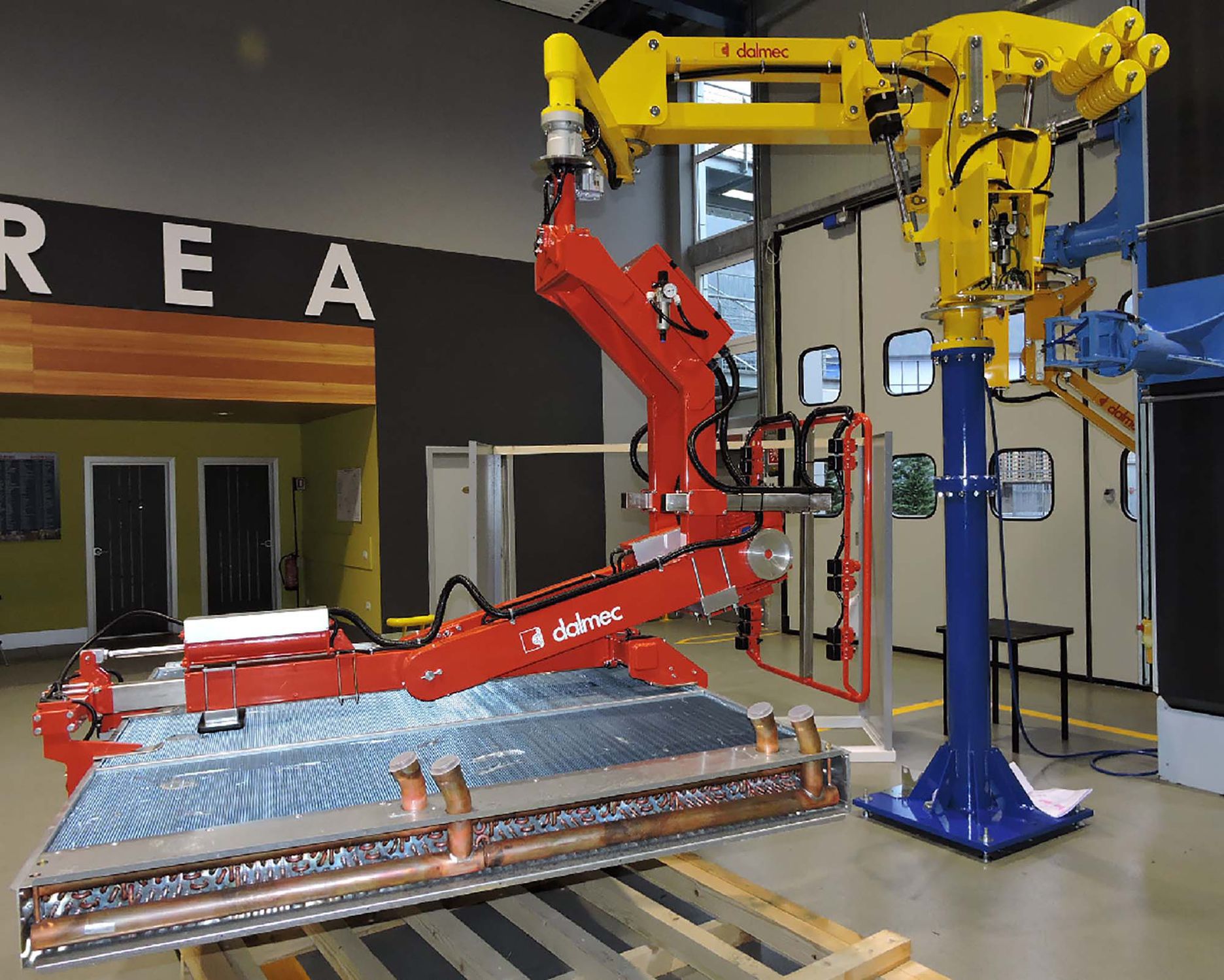 Pneumatic manipulator - DALMEC - with clamping system / handling / loading