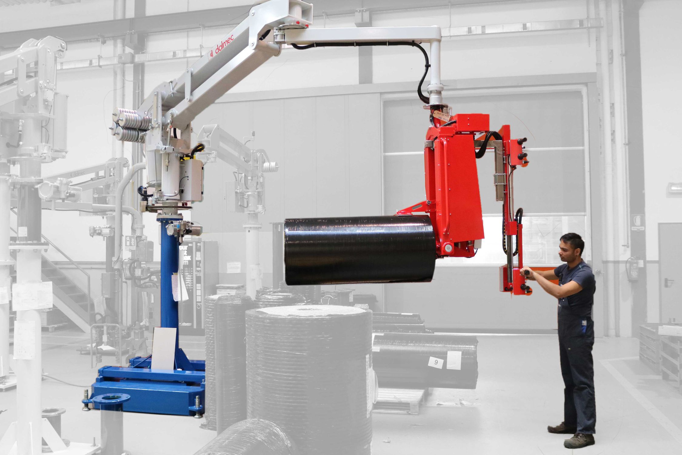 Pneumatic manipulator - DALMEC - with gripping tool / handling / for ...