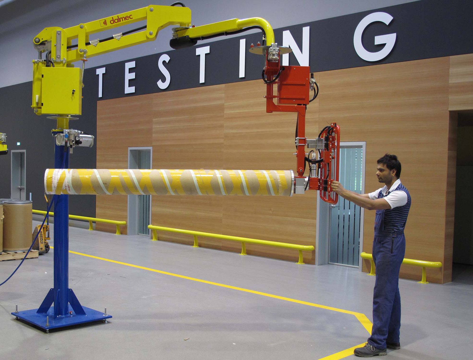 Pneumatic manipulator - DALMEC - electric / fork / for tools