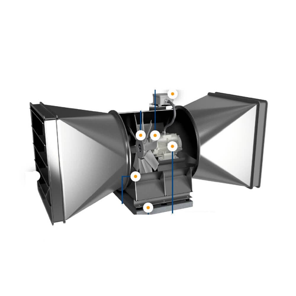 High-performance fan - SAF - comet fans - reversible / mixed-flow ...