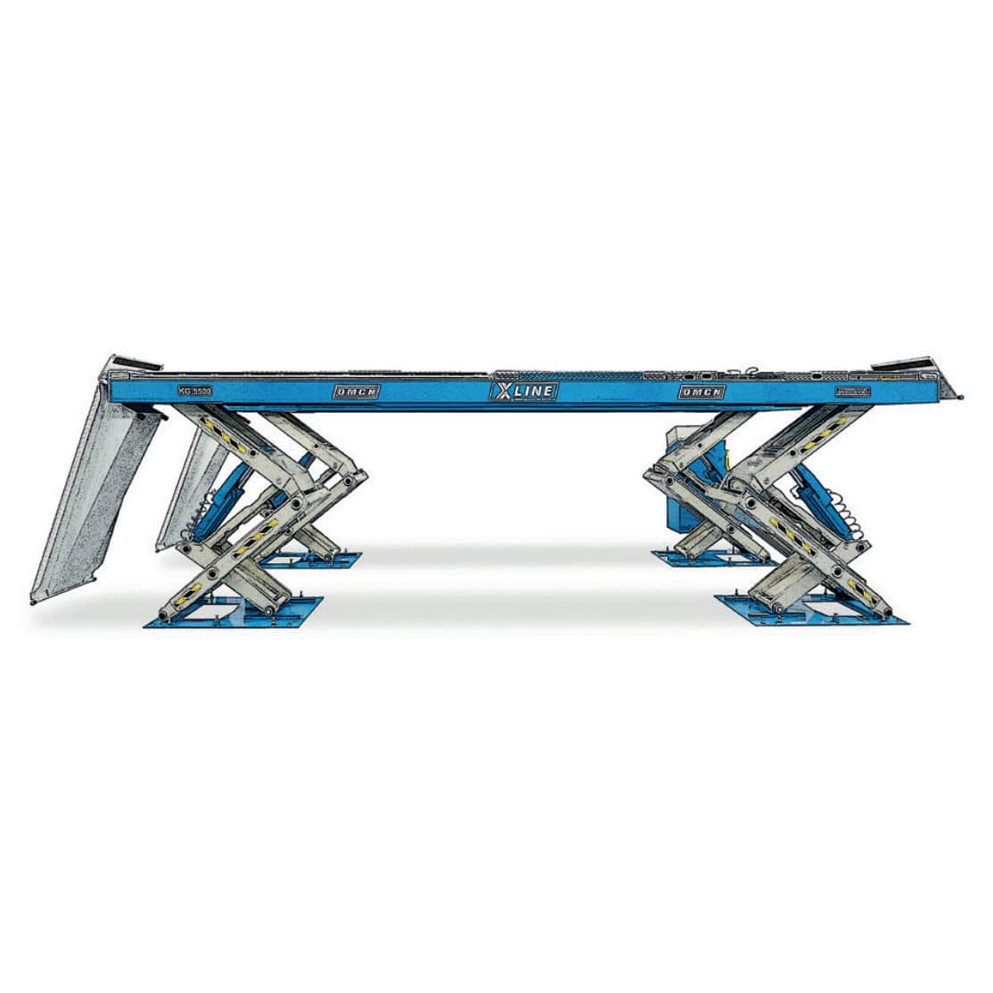 Scissors car lift - X-LINE - OMCN SOLLEVAMENTO - 5.5 ton / 4 ton ...