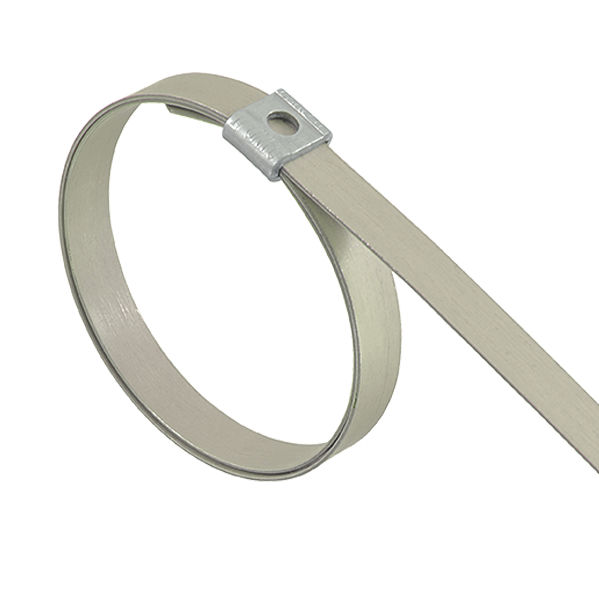 Stainless steel hose clamp - DUAL-LOKT® - BAND-IT - toothed / band