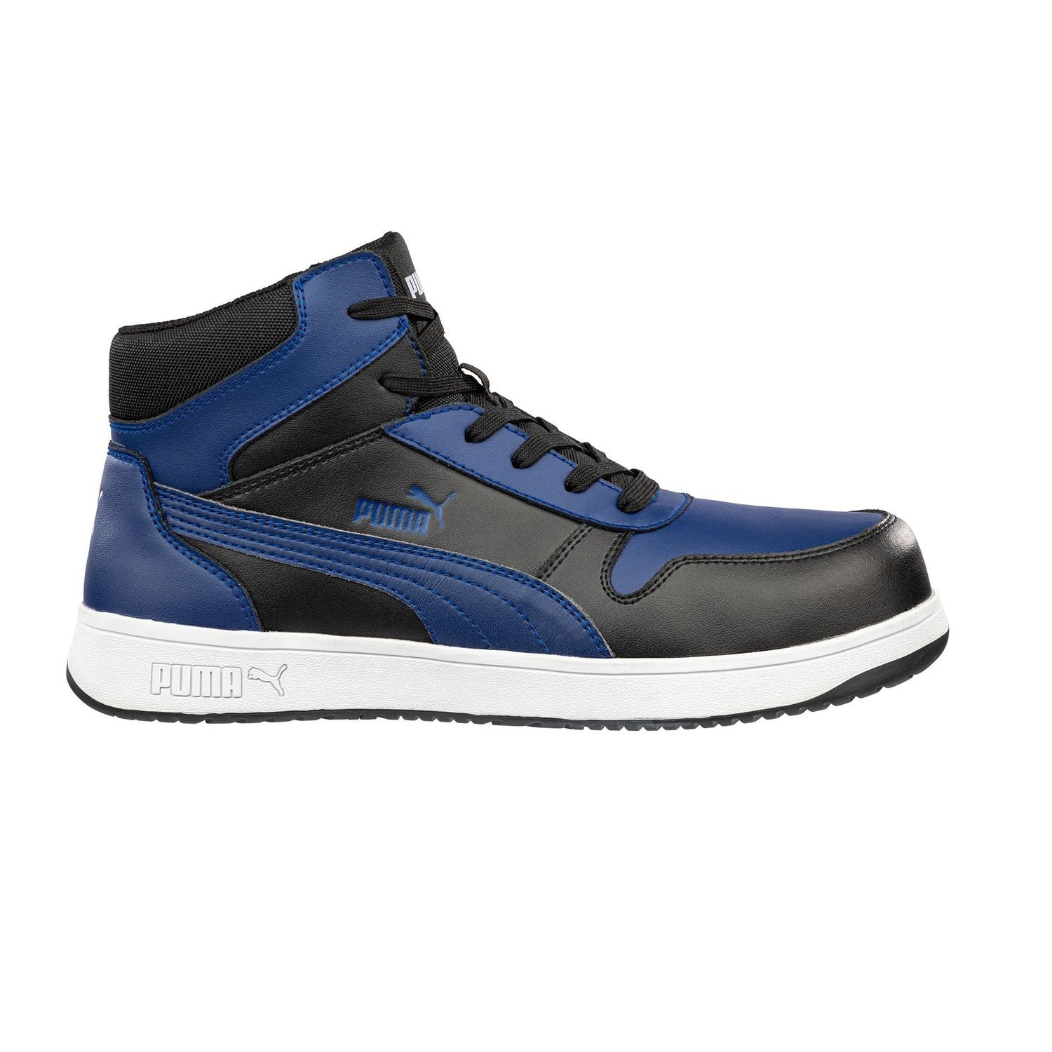 Agriculture safety shoes - FRONTCOURT BLUE/BLK MID - PUMA SAFETY SHOES ...