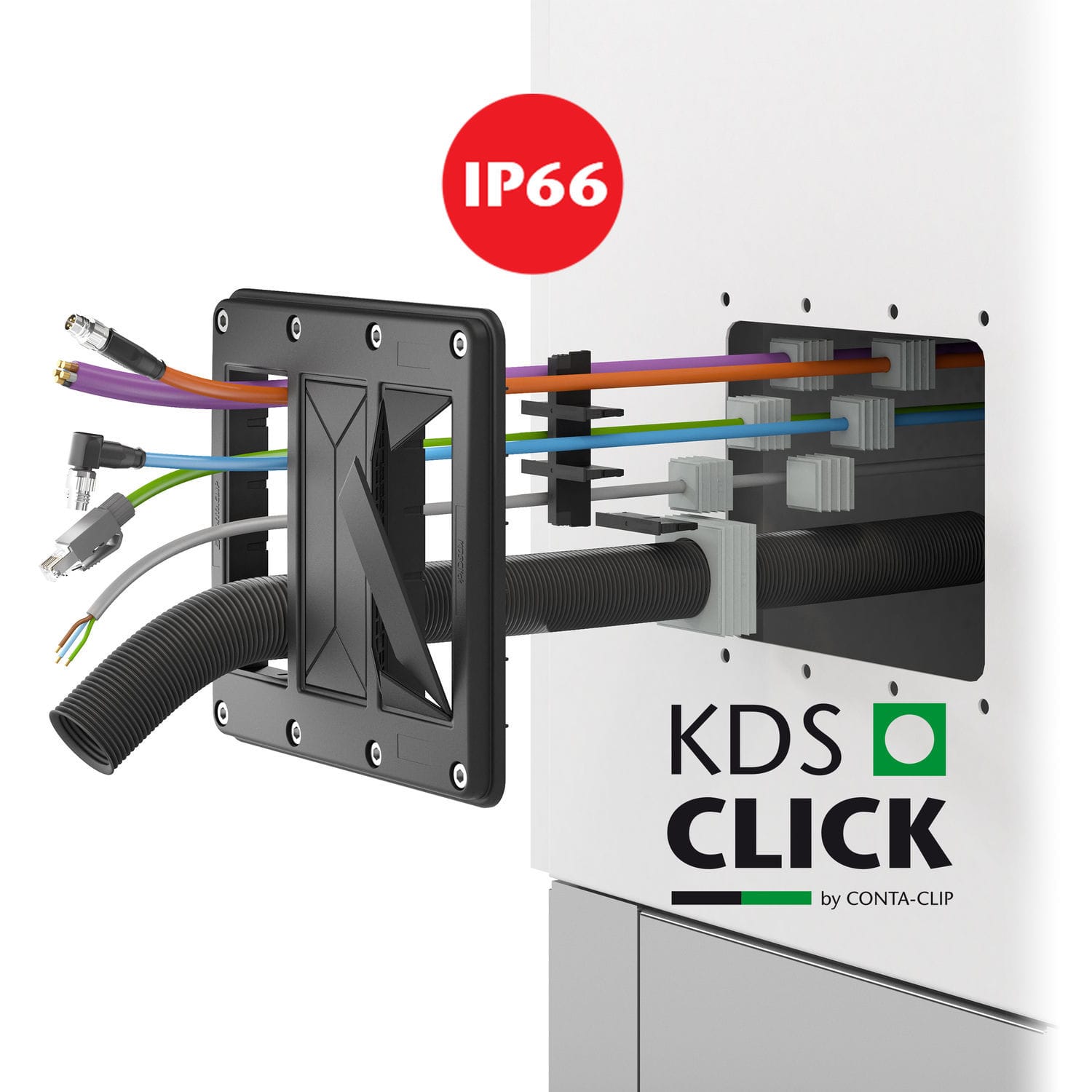 IP66 cable entry plate - KDS-FP series - CONTA-CLIP Verbindungstechnik ...