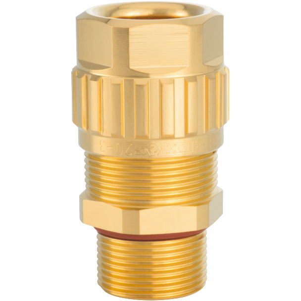 Brass cable gland - EXIOS +A2F - HUMMEL - nickel-plated brass ...