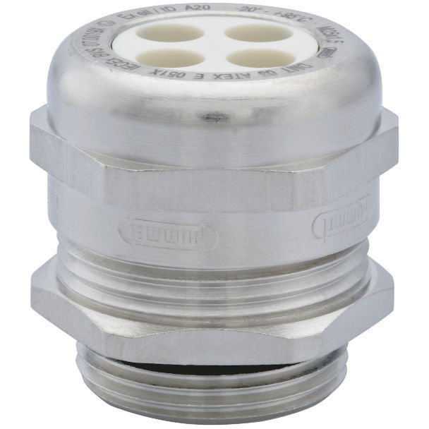 Nickel-plated brass cable gland - HSK-M-MULTI-Ex - HUMMEL - nitrile ...