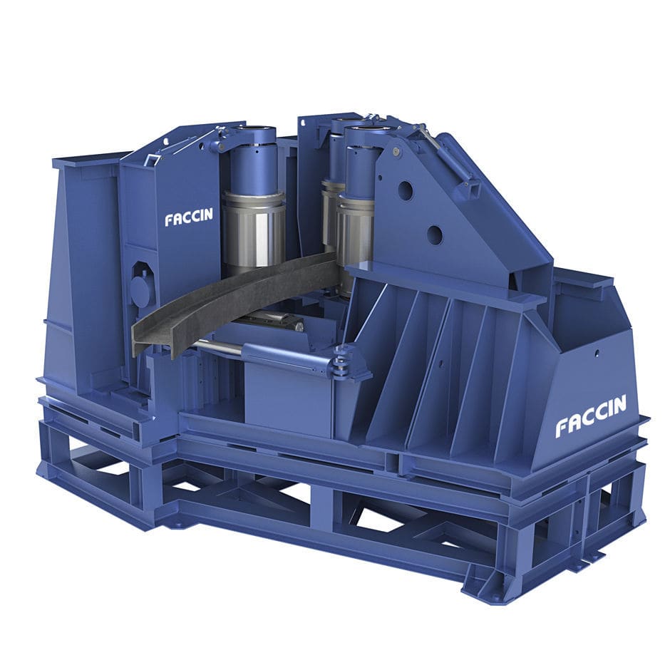 Motorized bending machine - TAURUS - Faccin Group - profile / 3 drive rollers / automatic