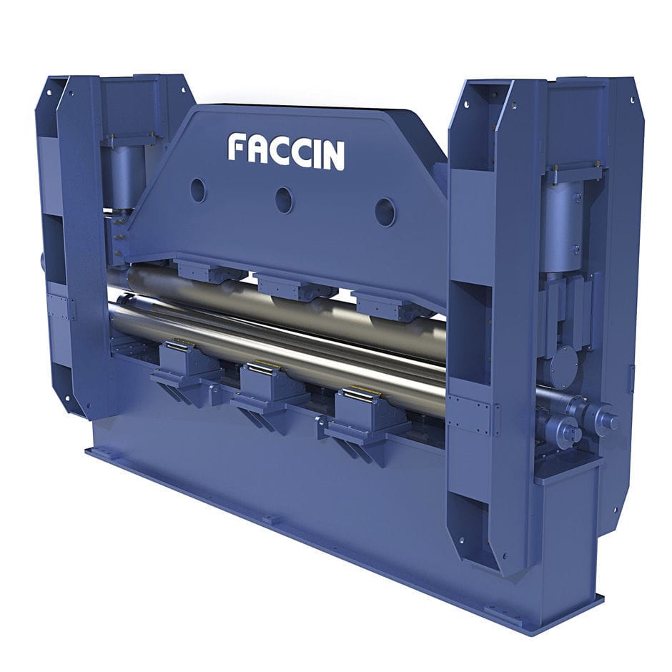 3-roller plate bending machine - RP - Faccin Group - hydraulic / conical / CNC