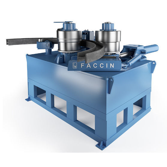 Hydraulic bending machine - RCMI - Faccin Group - motorized / profile / 3 drive rollers