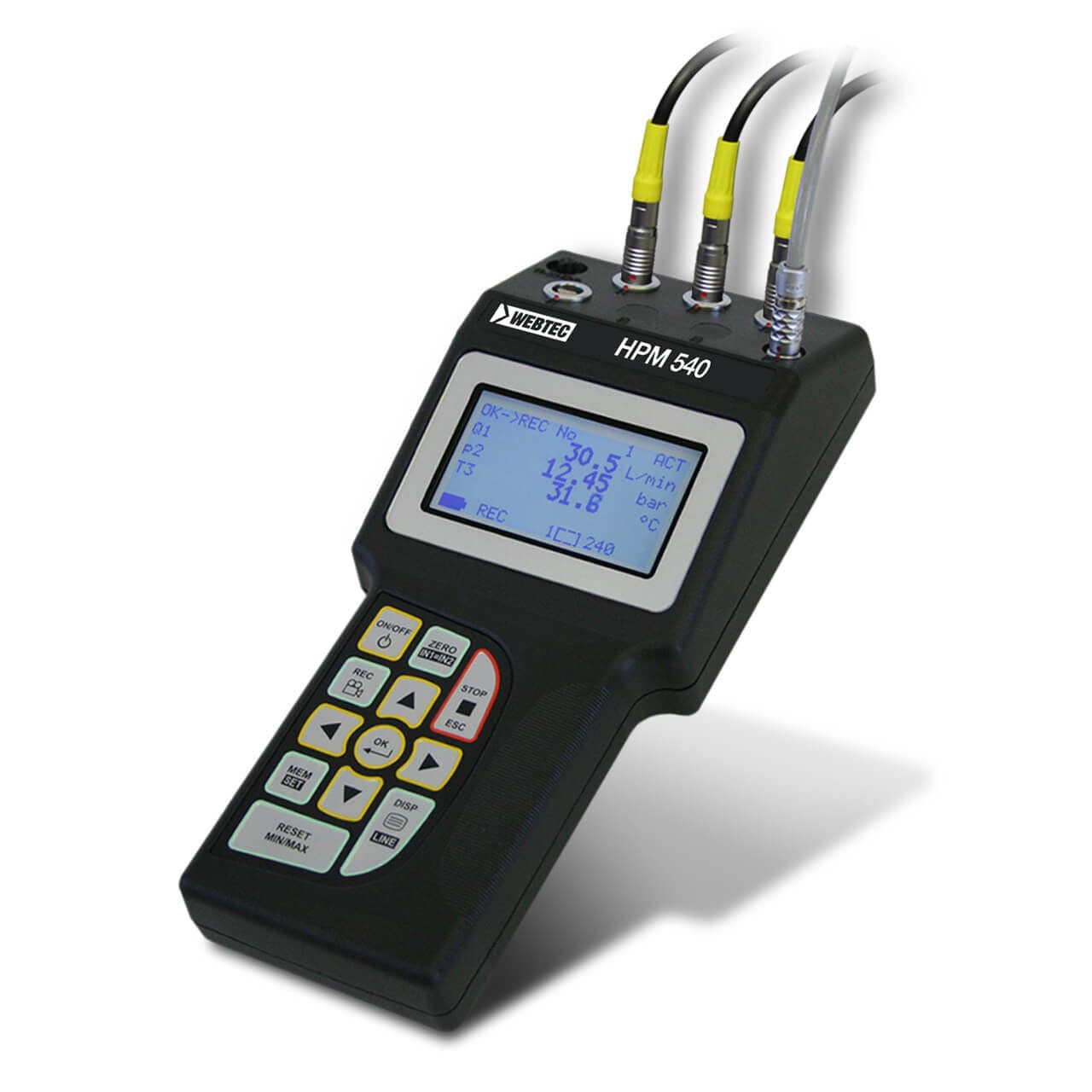 Temperature data-logger - HPM540 - Webtec - pressure / 4-20mA / flow