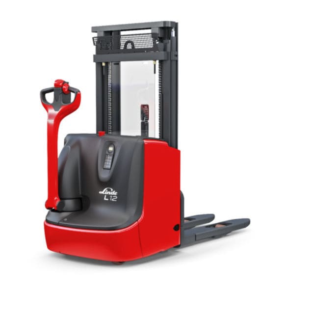 Electric stacker truck - L1 series - Linde Material Handling - walk ...