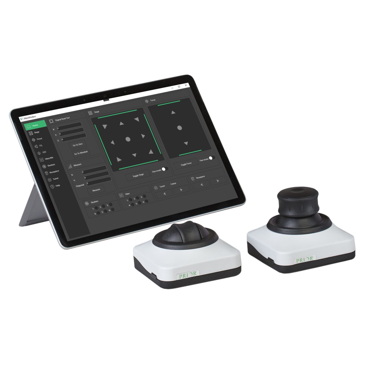 3-axis joystick - CS200 Series - Prior Scientific - thumbwheel / for ...